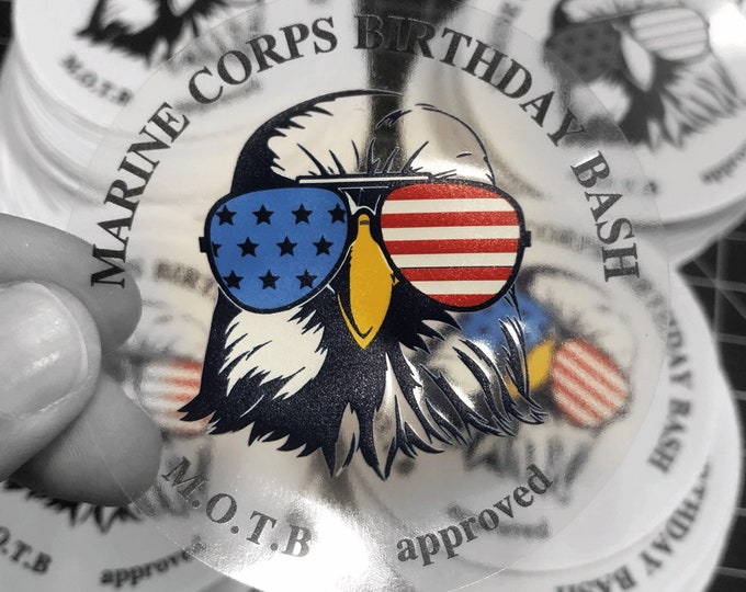 Custom Printed CLEAR STICKERS, 100% Waterproof Clear Logo Sticker ...