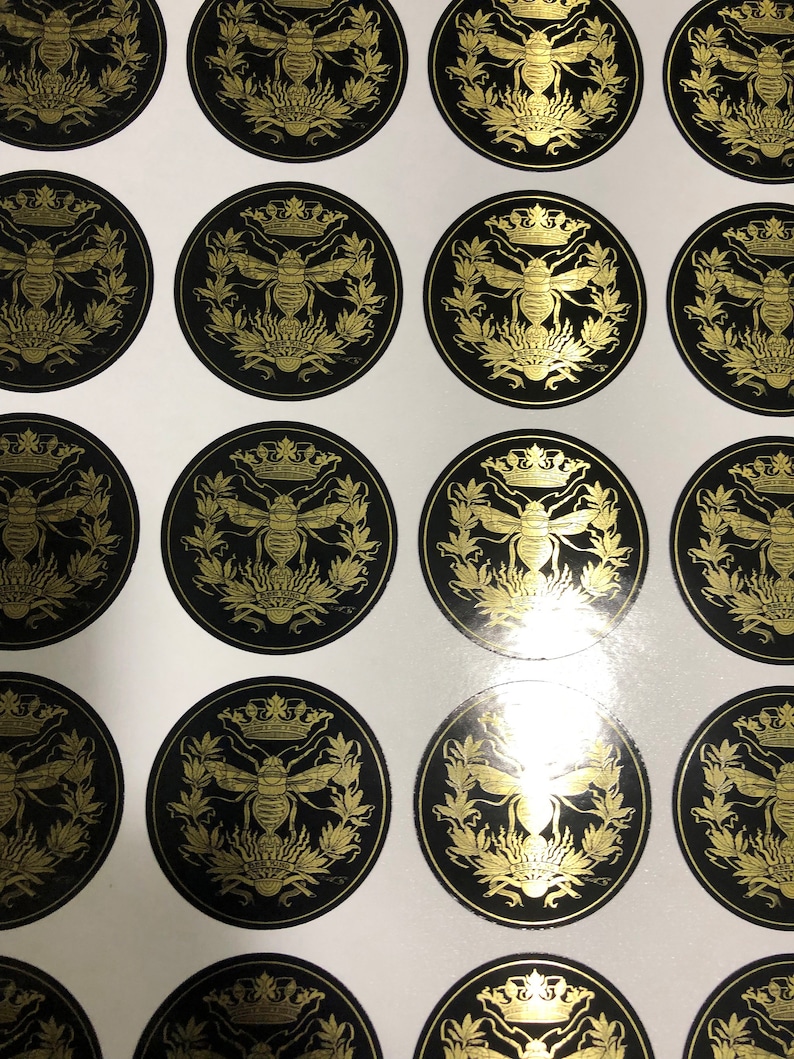 Custom Gold Foil Logo Stickers: Reflective Metallic Labels - Etsy
