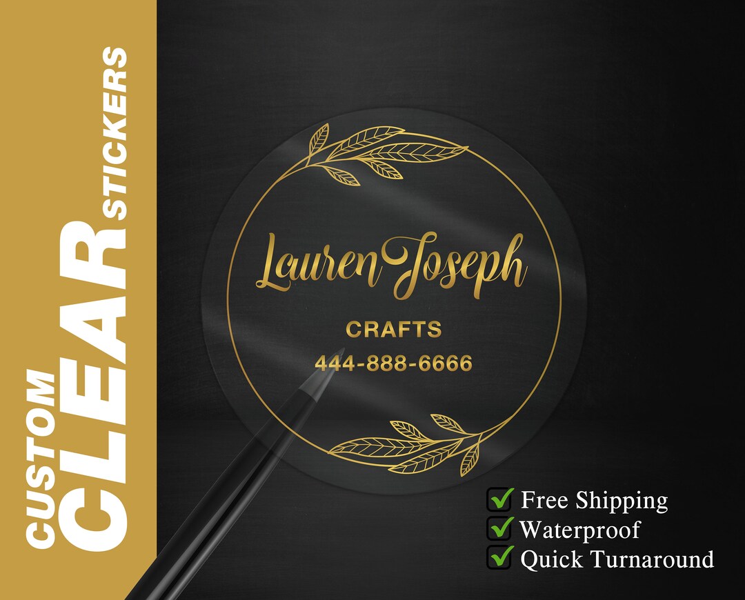 Custom Clear Stickers for Your Business Logo and Products Sticker ...