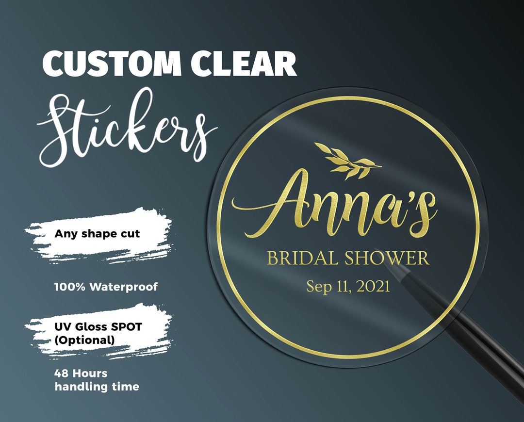 Personalized Clear Transparent Vinyl | Custom Clear Vinyl Stickers ...