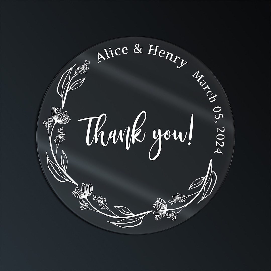 Clear Vinyl Stickers: Custom Die Cut, Waterproof Labels - Etsy