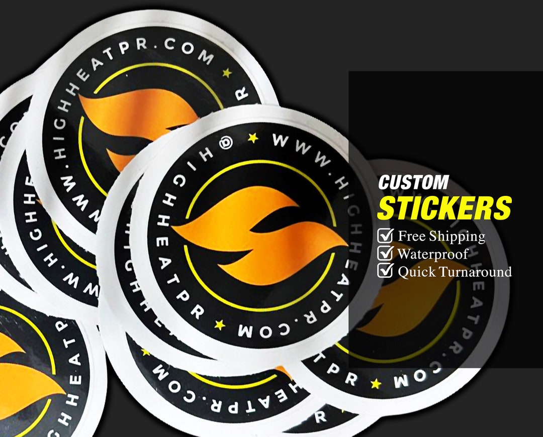 Premium Quality Custom Die-cut Stickers and Waterproof Logo Sticker ...
