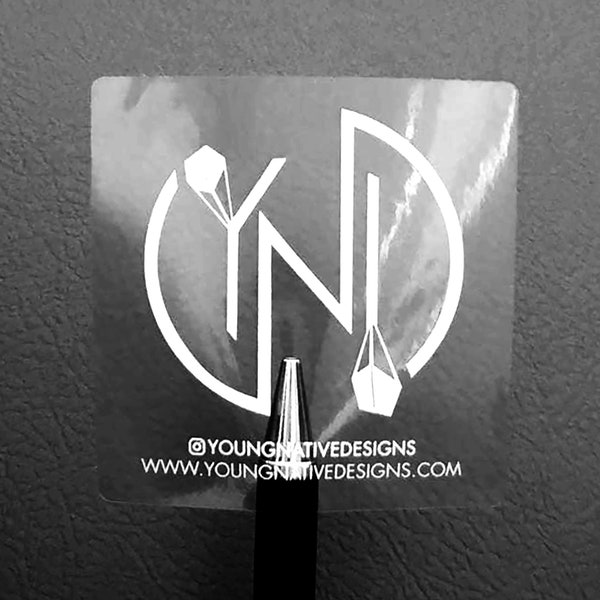Custom White Ink Clear Stickers - Etsy