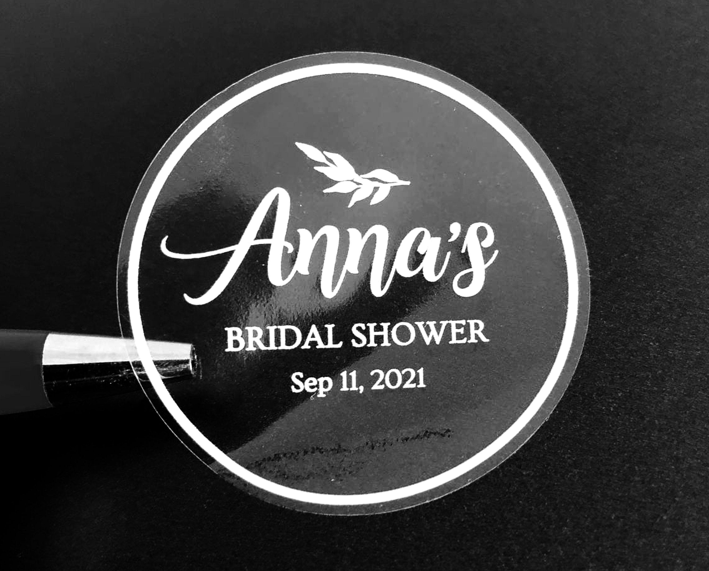 Bulk Vinyl Clear Stickers Transparent Sticker Labels Any - Etsy