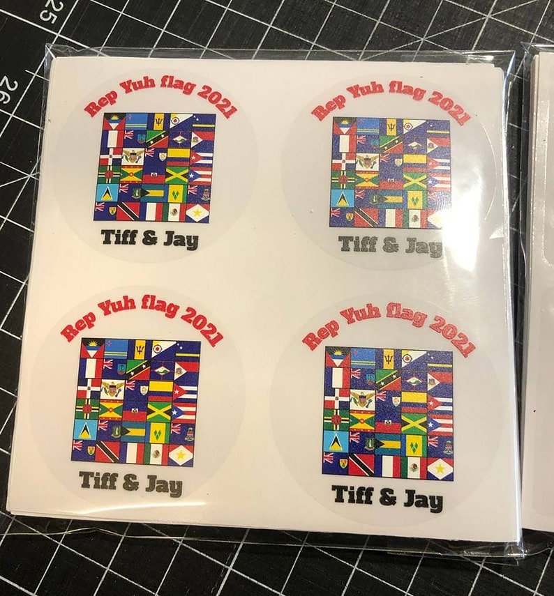 Clear Vinyl Stickers: White Ink Logo, Custom Shape Labels - Etsy