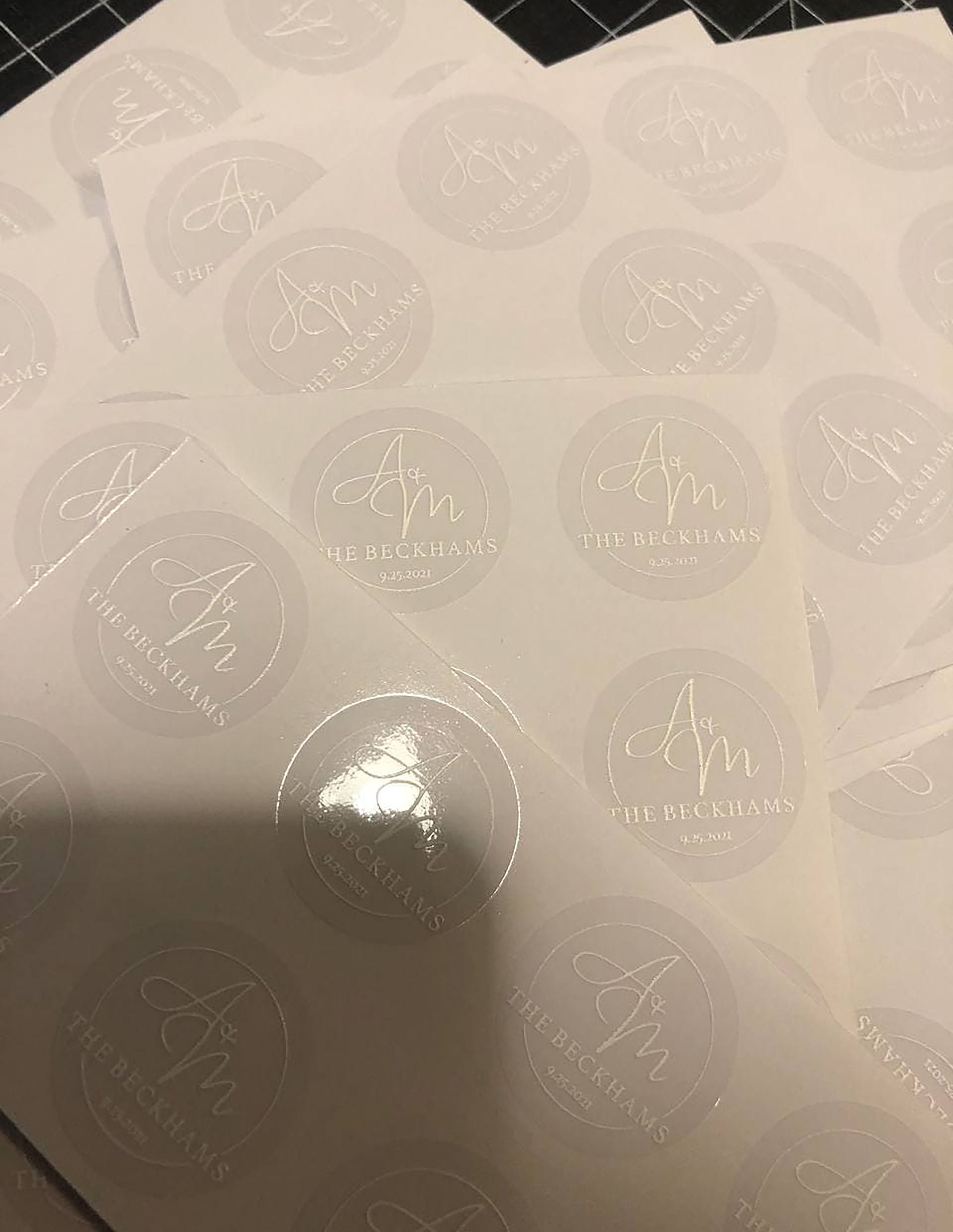 Clear Vinyl Stickers: White Ink Logo, Custom Shape Labels - Etsy