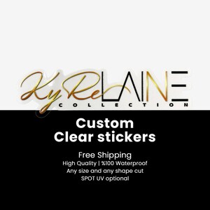 Custom Printed Clear Stickers | Die Cut in Any Shape | High Quality & Waterproof | Fast ...