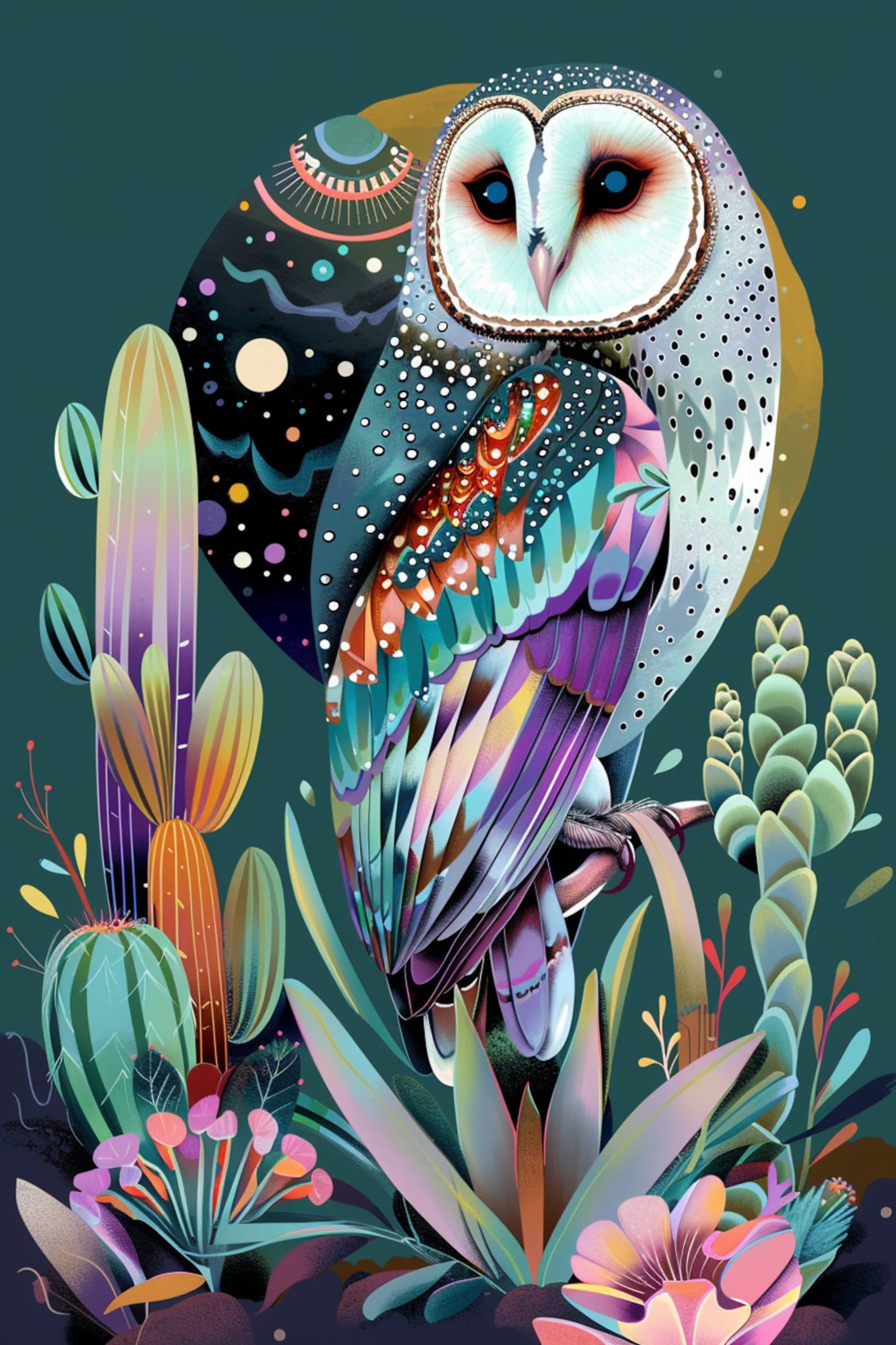 Owl Digital Print, Art Print, 11x16 Print, Owl Art, Wall Art, Art ...