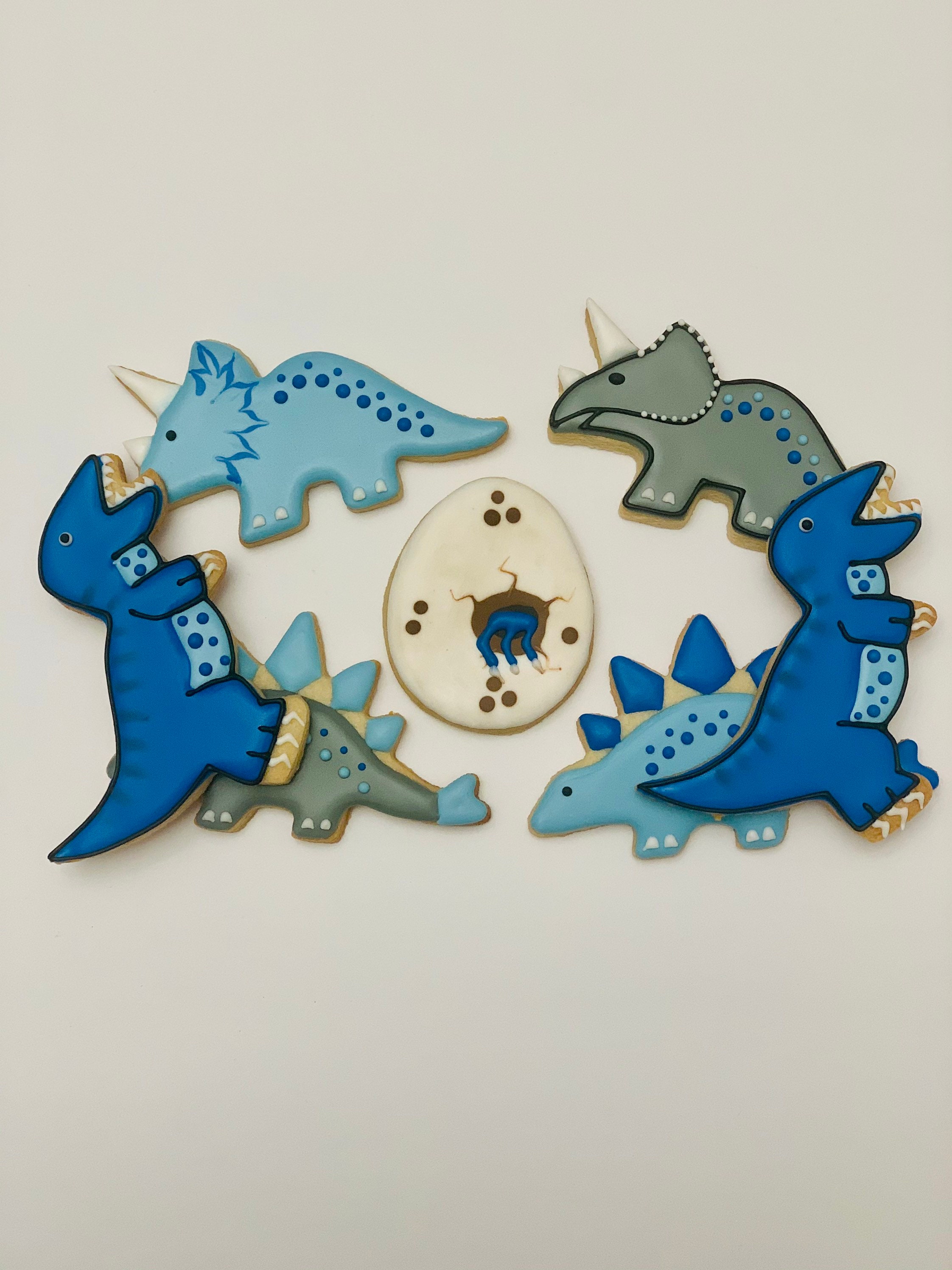 Dinosaur Sugar Cookies - Etsy