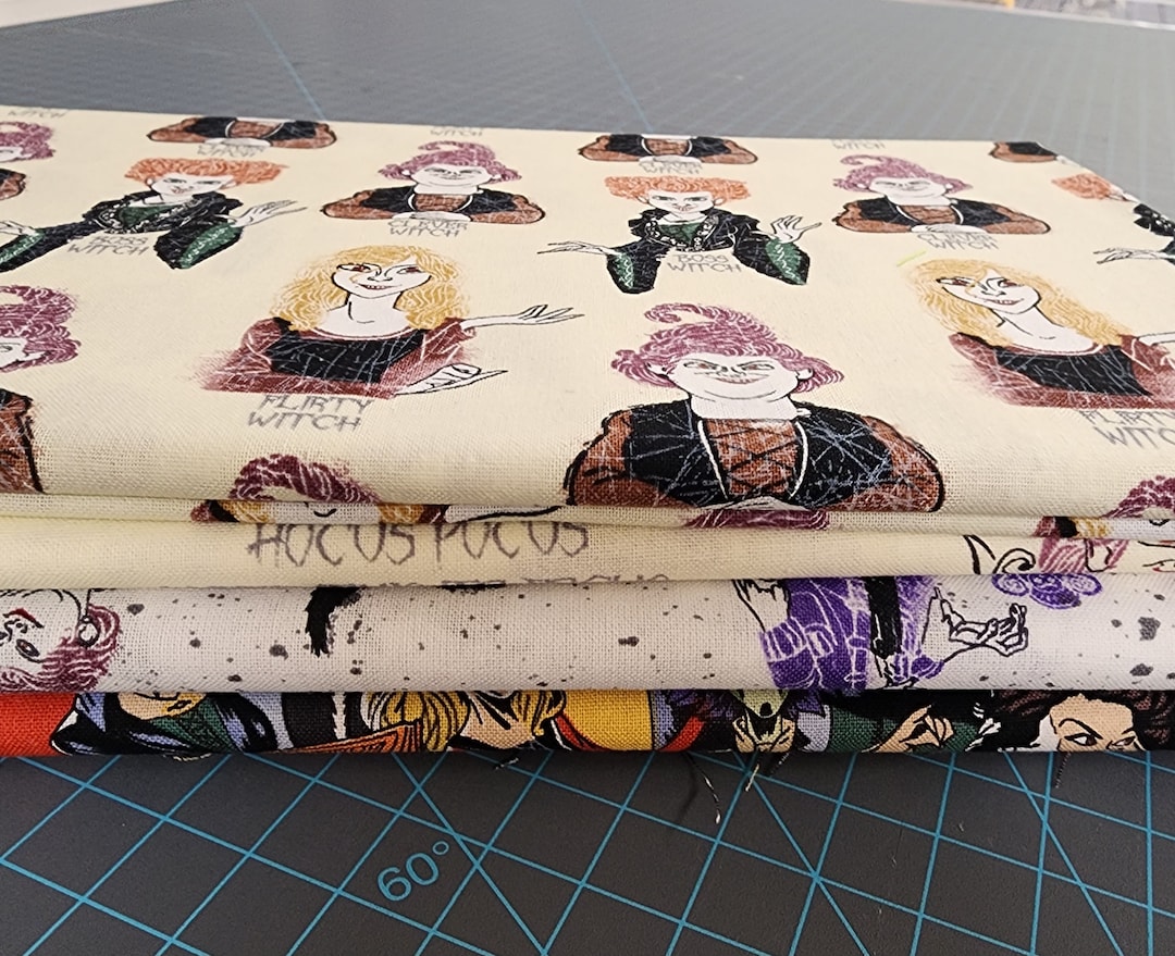 Hocus Pocus Sanderson Sisters Cotton Fabric - Etsy