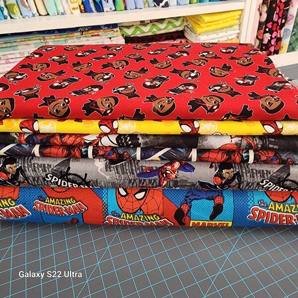 Spiderman Fabric - Etsy