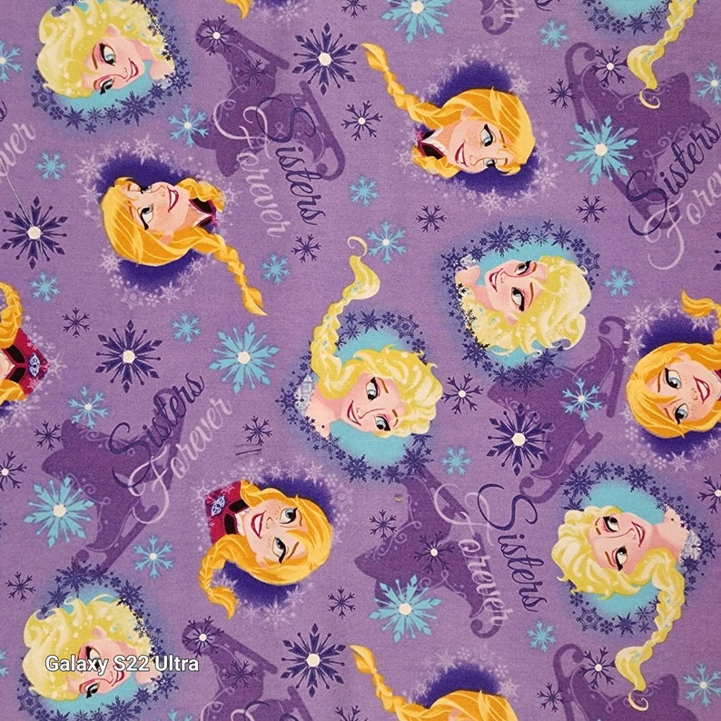 Elsa and Anna Frozen Cotton Fabric Frozen Fabric - Etsy