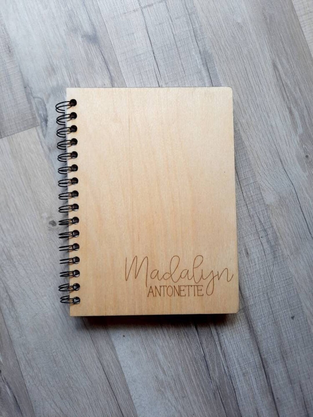 Personalized Sketch Book. Engraved Wooden Notebook. - Etsy