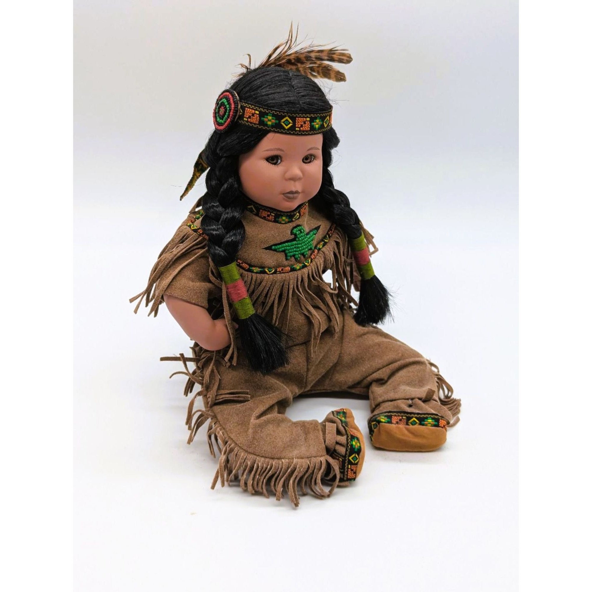 Gregory Perillo BRAVE AND FREE Native American Indian Doll Vintage - Etsy