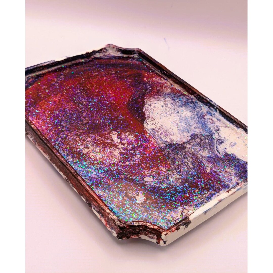 9 Inch Tray With Arc Corners Red, White and Blue for 4th of July - Etsy