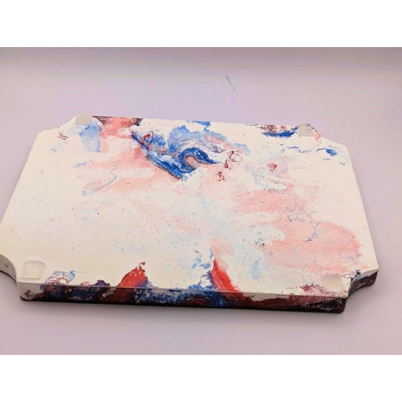 9 Inch Tray With Arc Corners Red, White and Blue for 4th of July - Etsy