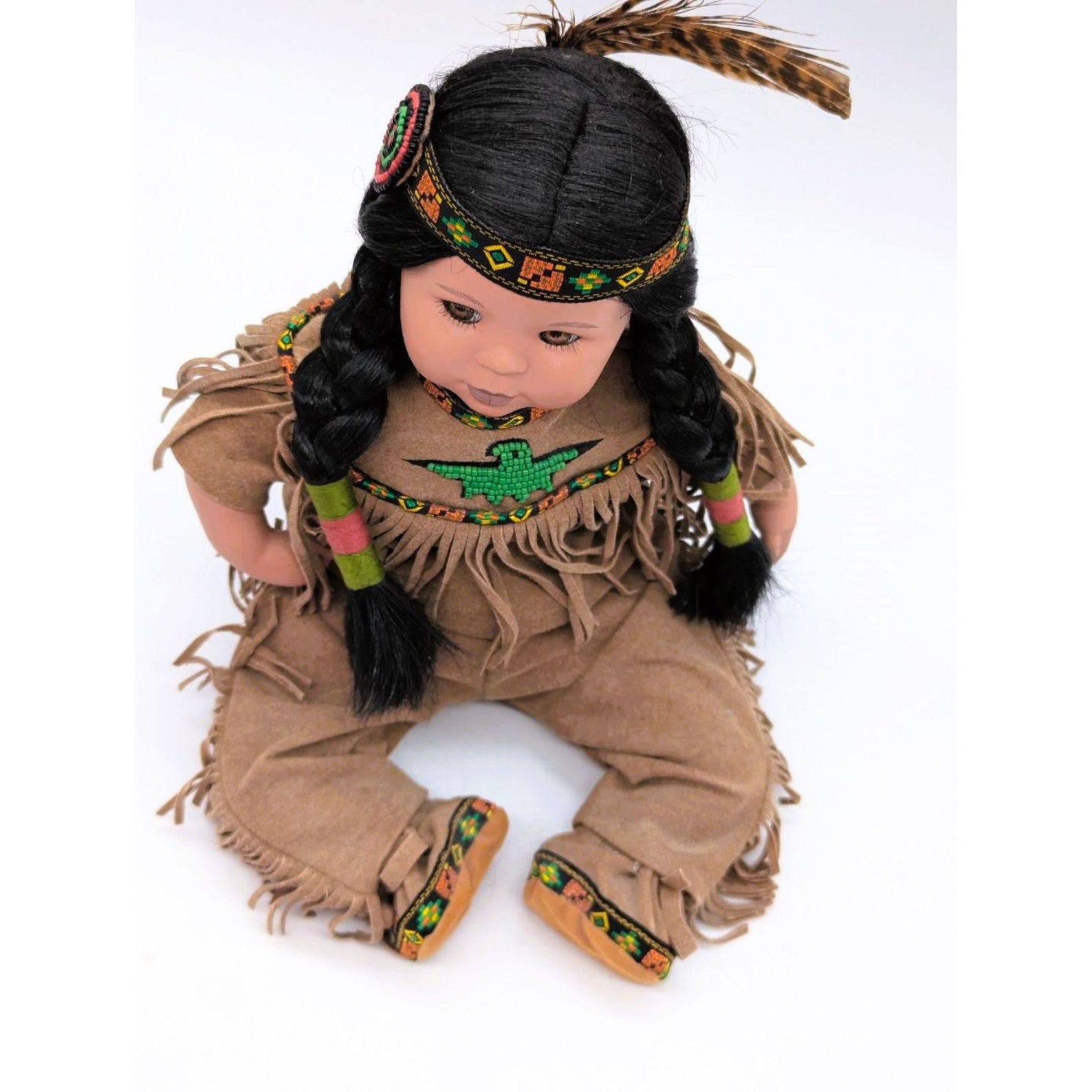 Gregory Perillo BRAVE AND FREE Native American Indian Doll Vintage - Etsy