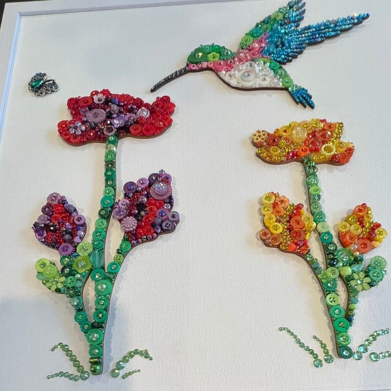 Hummingbird Buttons - Etsy