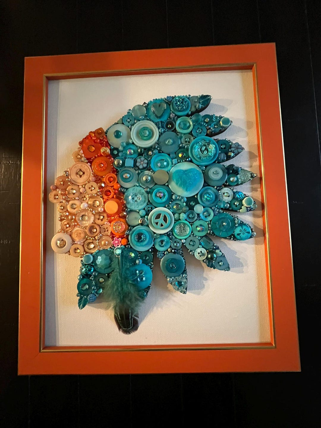 Native American Indian, Turquoise Decor, Button Art, Vintage Buttons ...