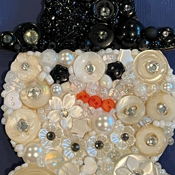 Button Snowman - Etsy