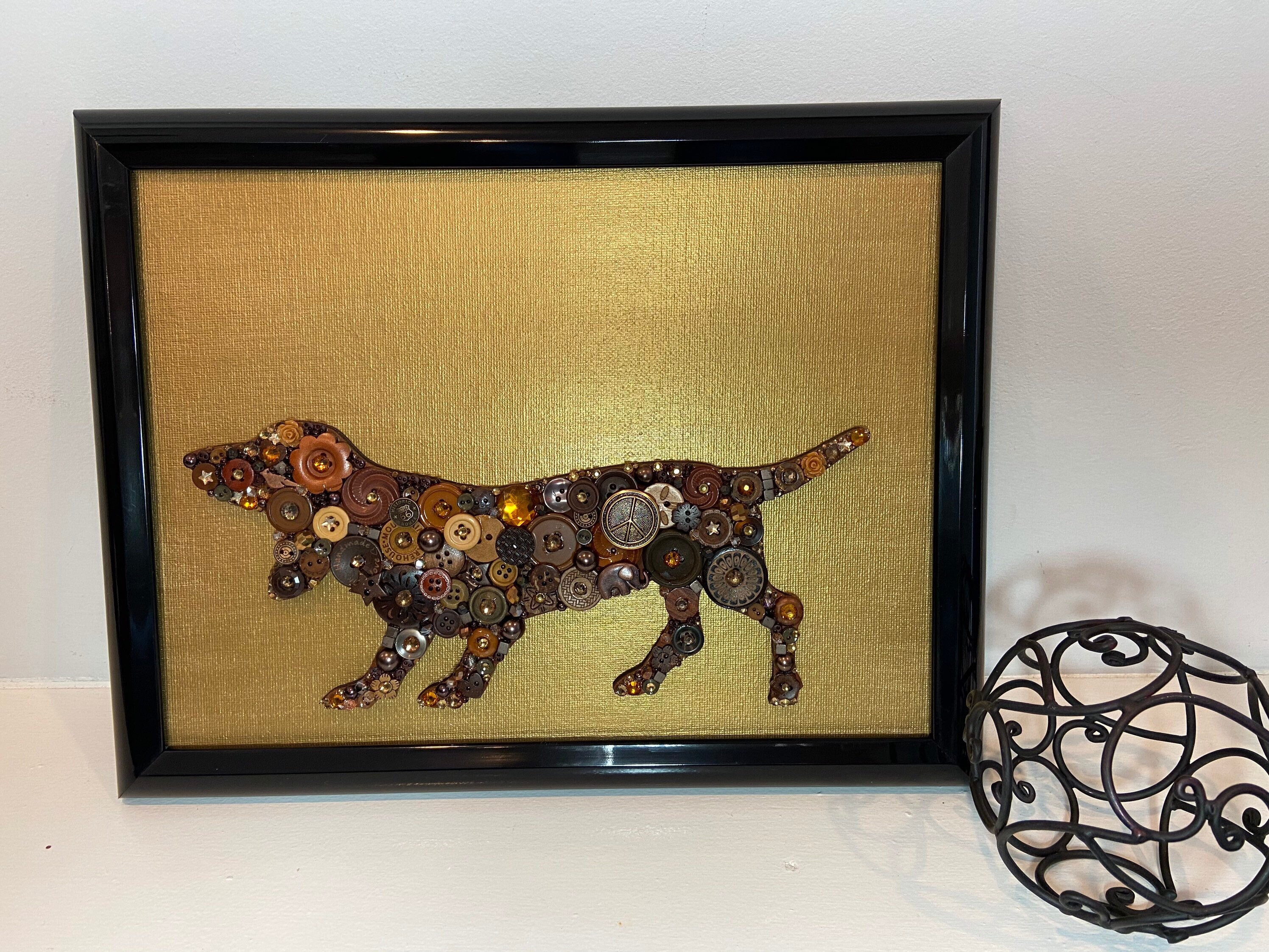Dachshund Dog custom Button Animal Artdog Lovers Art Brown - Etsy