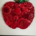 Red Apple Button Art, Vintage Button Decor, Teacher Gift - Etsy