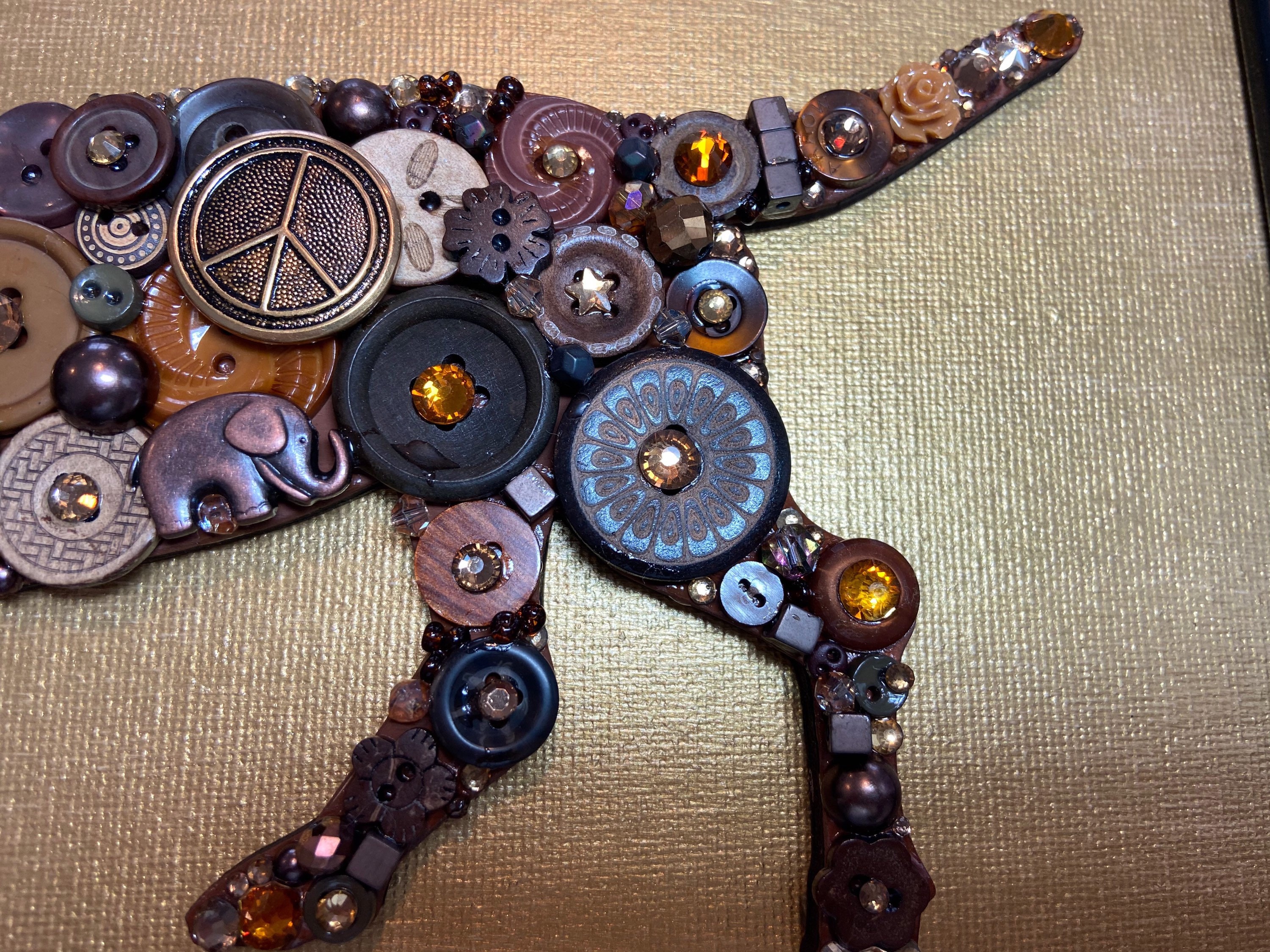 Dachshund Dog custom Button Animal Artdog Lovers Art Brown - Etsy