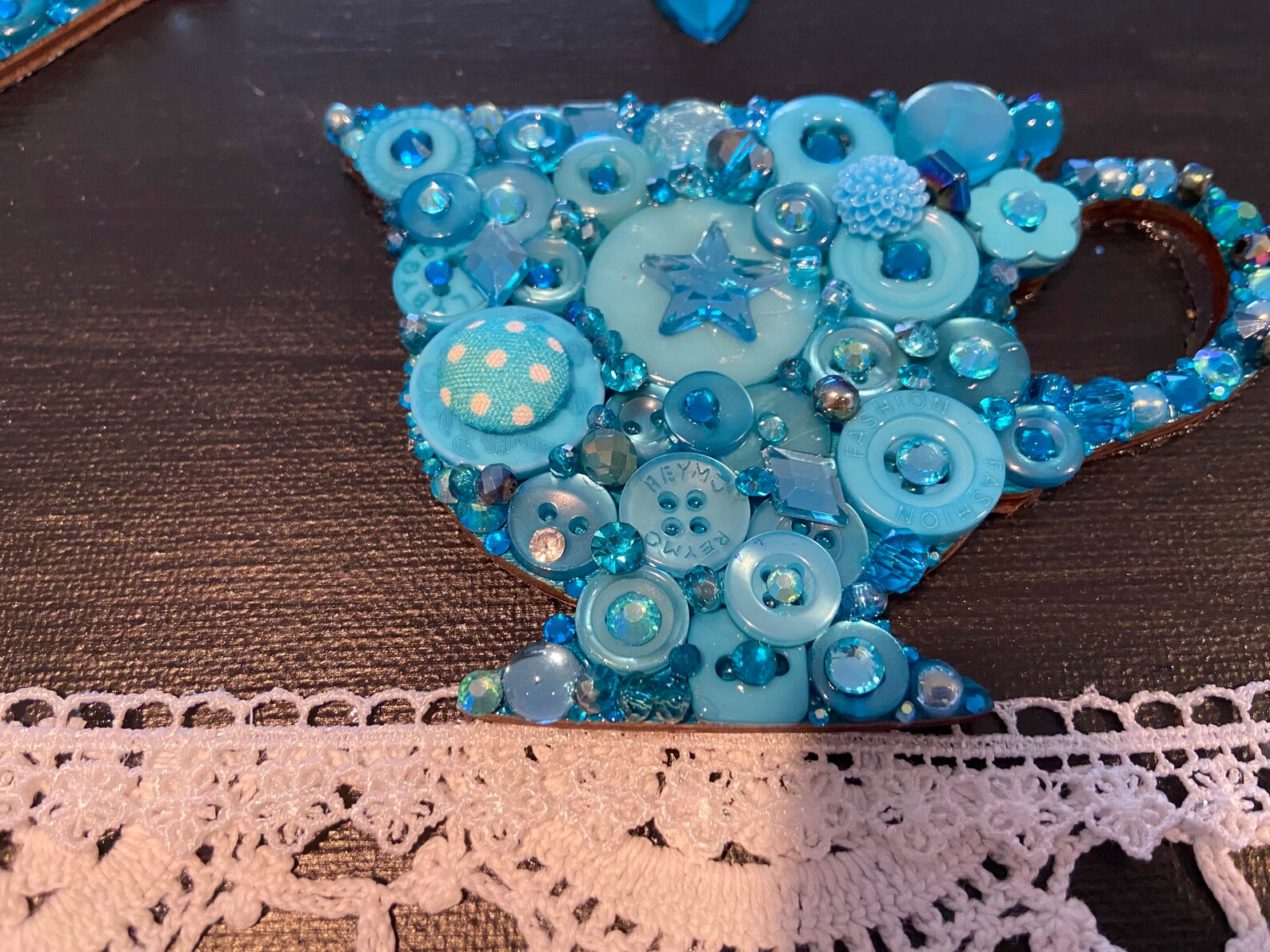 Teapot Art Custom Button Artwork Kitchen Decorvintage - Etsy