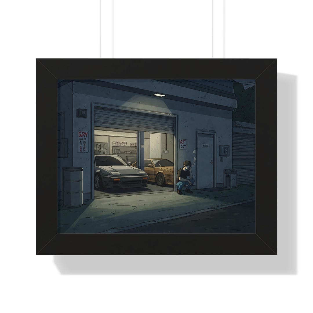 Framed JDM Garage Poster - Etsy