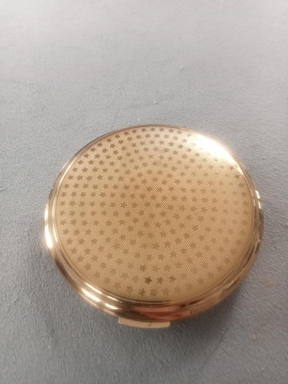 1960s Stratton blue enamel powder compact - Gem