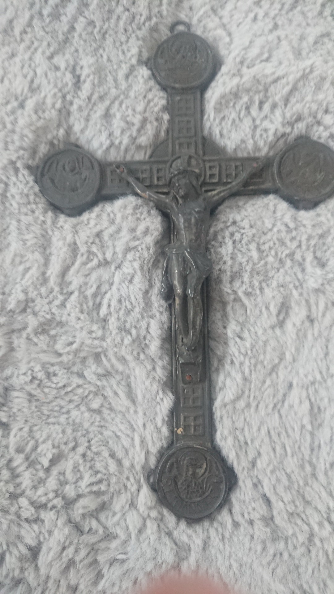 Large Metal Crucifix - Etsy