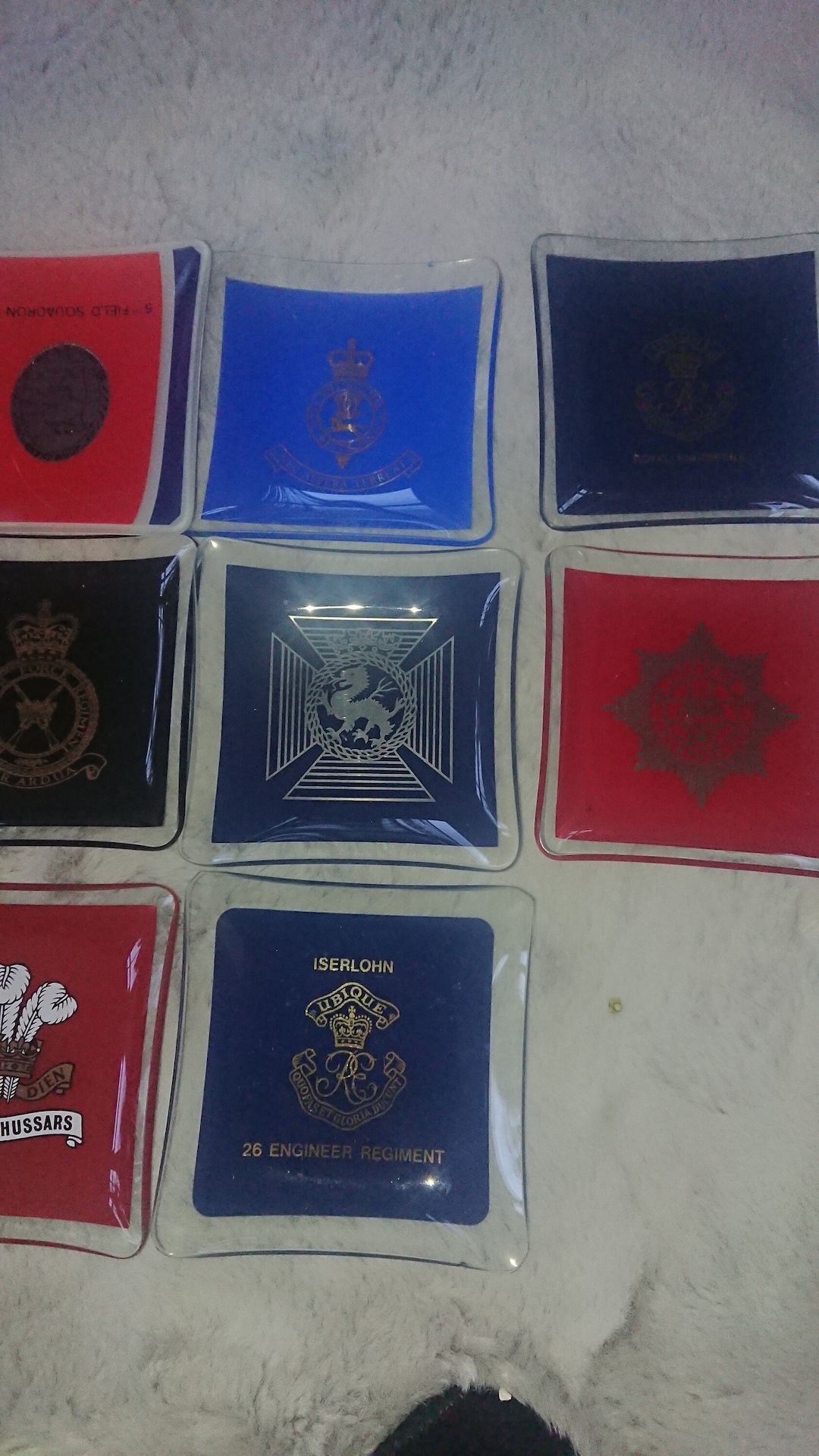 11 Vintage Military Glass Ashtrays - Etsy