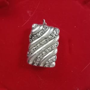 Gorgeous Antique Sterling Silver Matchbox Pendant, Striker - Etsy