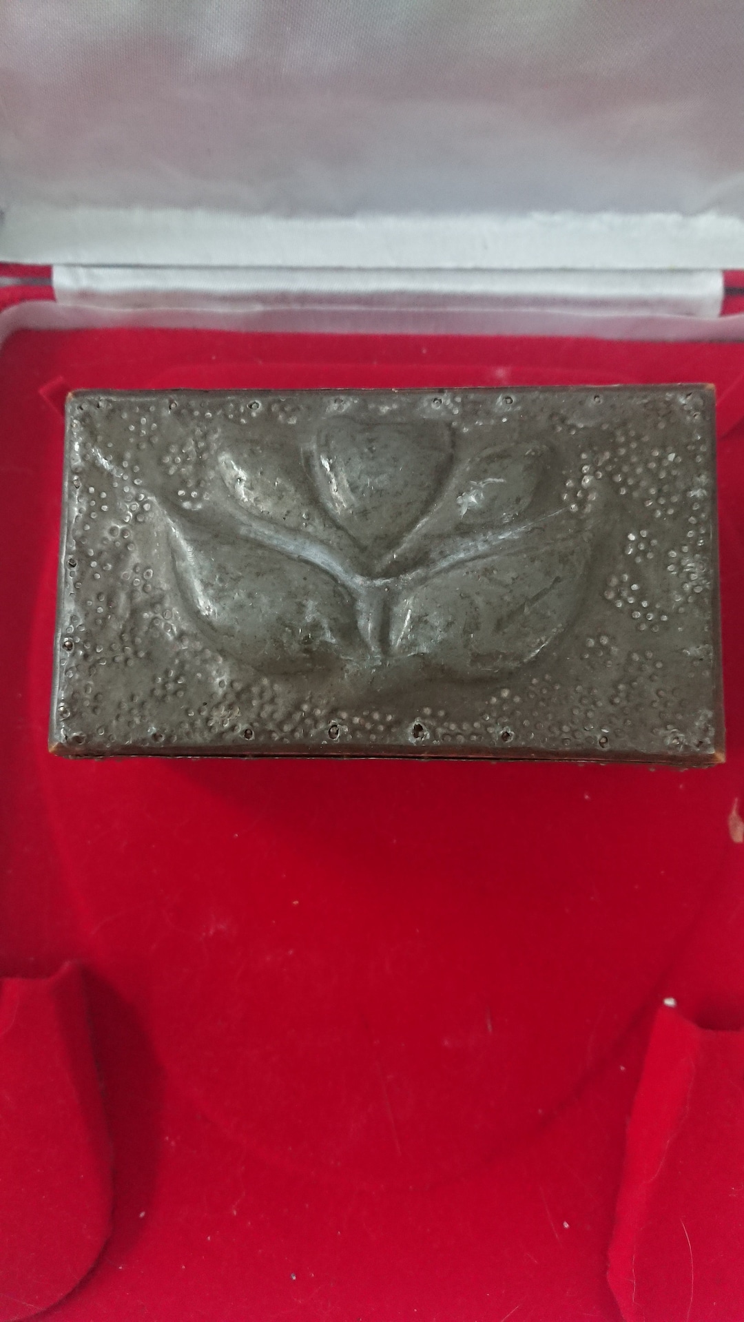 Art Nouveau Wood Stamp Box - Etsy