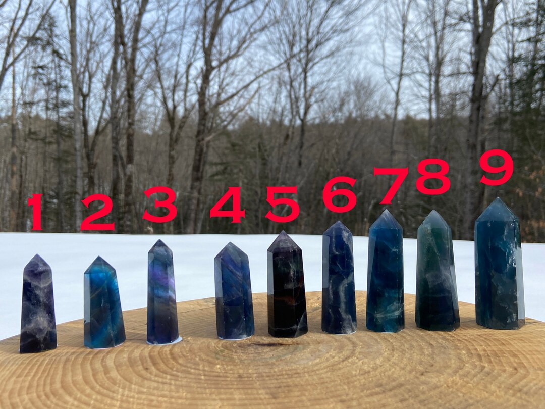 Blue Fluorite Points 1.99 - 2.95 Inches Tall - Etsy