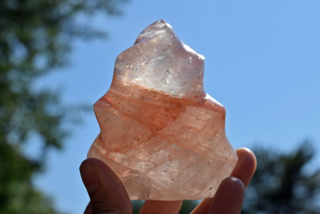 Hematoid Red Healer Quartz Flame 3.73 Inches - Etsy