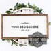 12x24 Mitered Wood Sign Mockup, Blank Wood Sign, Farmhouse Style Sign ...