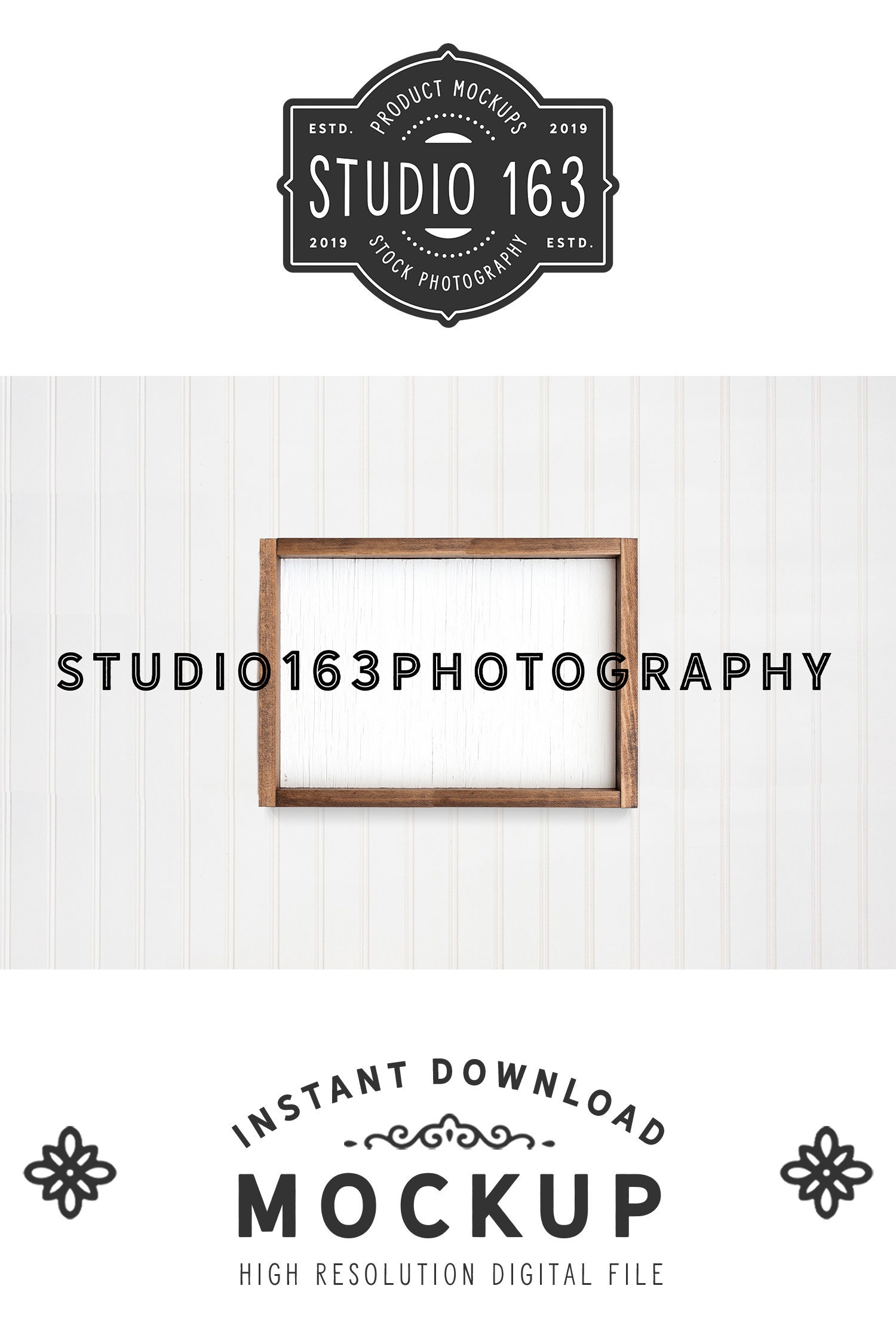 10x14 Wood Sign Mockup Farmhouse Sign Mockup Blank Wood | Etsy