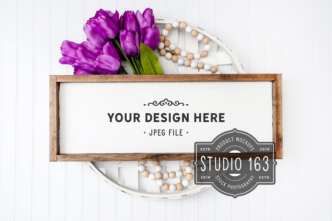 8x24 Wood Sign Mockup, Blank Wood Sign, Farmhouse Style Sign Mockup ...