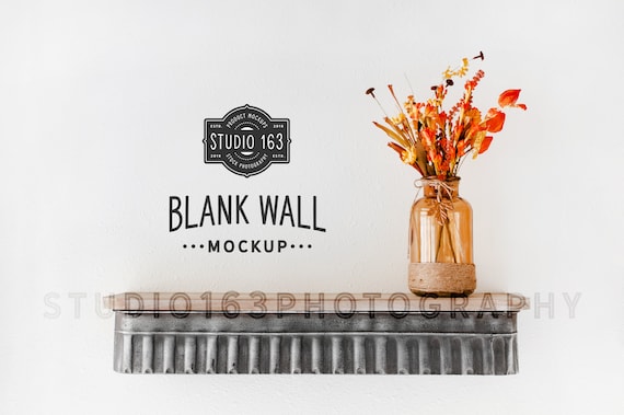 Fall Blank Wall Mockup Shelf Mockup Industrial Mockup - Etsy