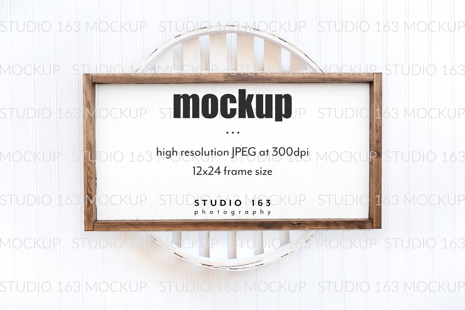 12x24 Wood Sign Mockup Farmhouse Sign Mockup Blank Wood | Etsy