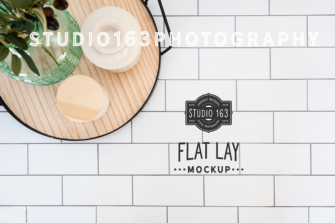 Blank Flat Lay Mockup, Counter Mockup, Flat Lay, White Tile Mockup ...