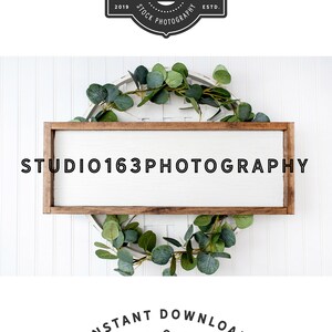 8x24 Wood Sign Mockup, Blank Wood Sign, Farmhouse Style Sign Mockup ...