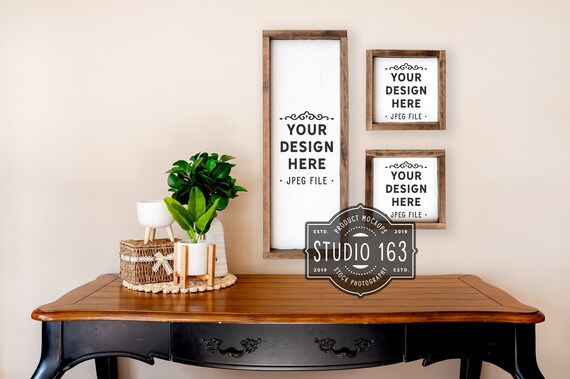 8x24 Sign Mockup Wood Farmhouse Sign Blank Wood Sign Wall | Etsy