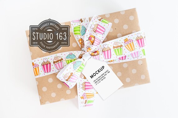 Gift Tag Mockup 2x3.5 Favor Bag Sticker Label Mockup | Etsy