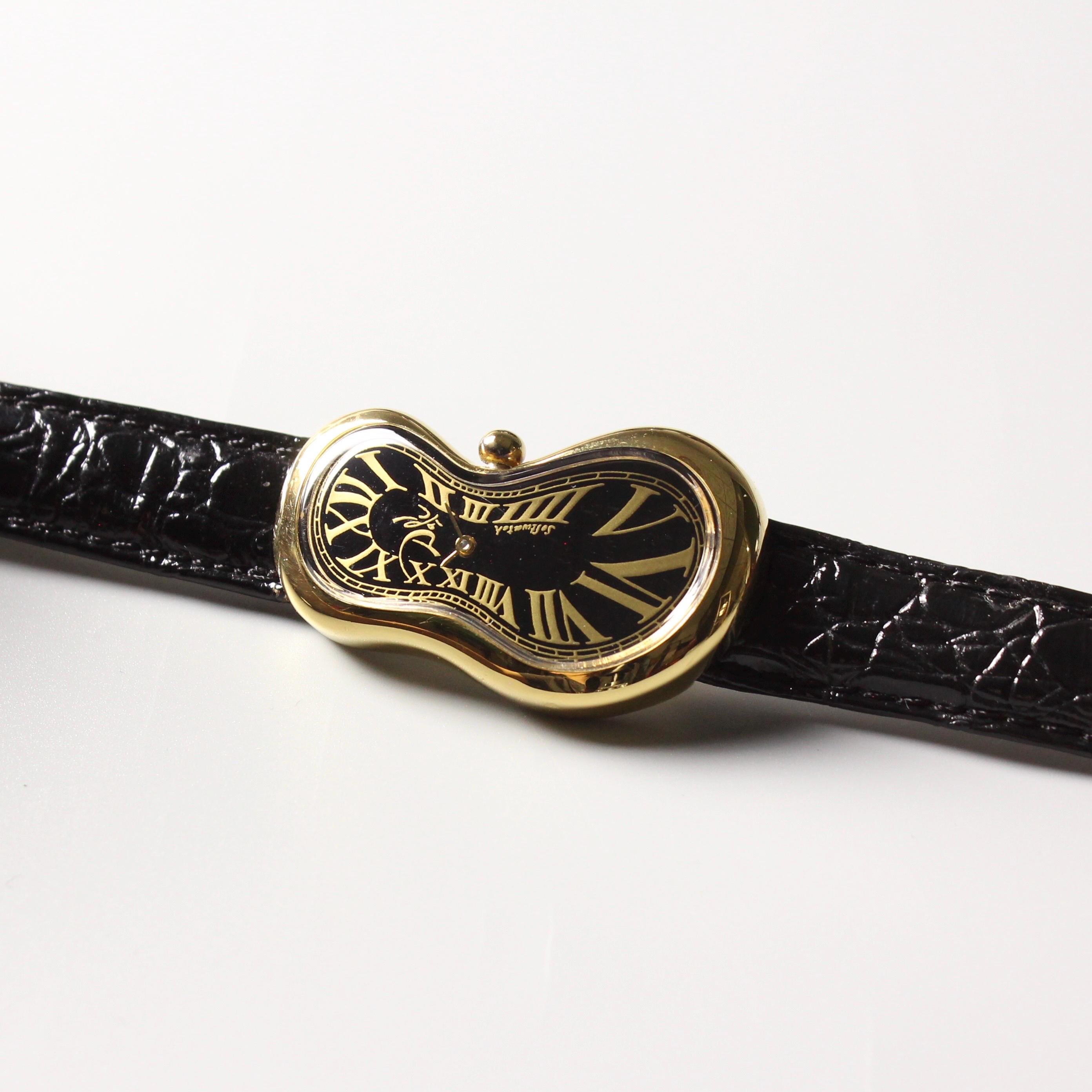 Rare Vintage 90s Onyx Black Dial Salvador Dali Watch - Etsy