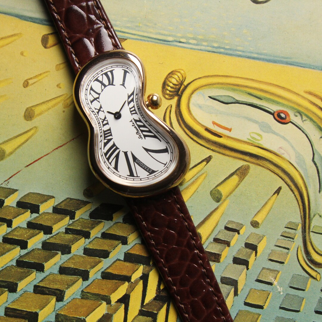 Shiny Rose Gold Salvador Dali Softwatch Exaequo - Etsy