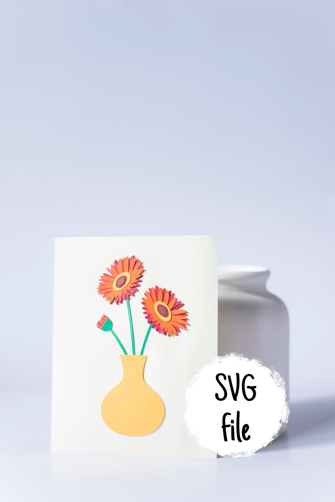 Gerber Daisy SVG/PNG/EPS With Vases for Cricut - Etsy