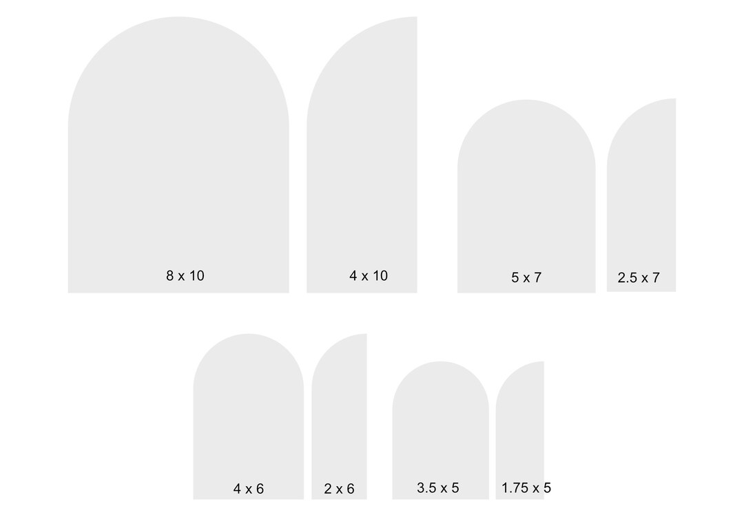 Basic Arch Shape for Cards, Invitations for Cricut, SVG, PNG, EPS - Etsy