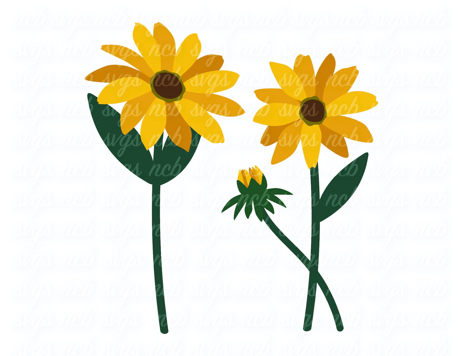 Black Eyed Susan SVG/PNG/EPS for Cricut Etc - Etsy
